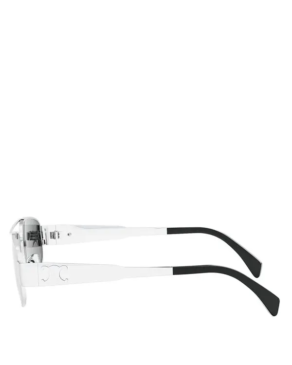Celine Metal Triomphe Pilot Sunglasses