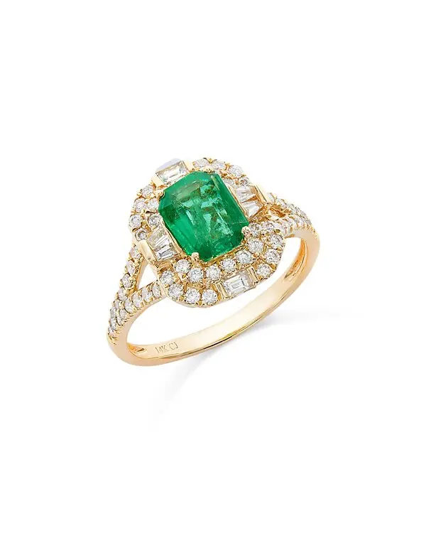 Bloomingdale'S Emerald & Diamond Ring - Green/gold