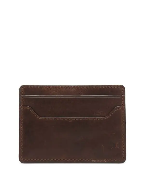 Frye Logan Money Clip Card Case - Dark Brown