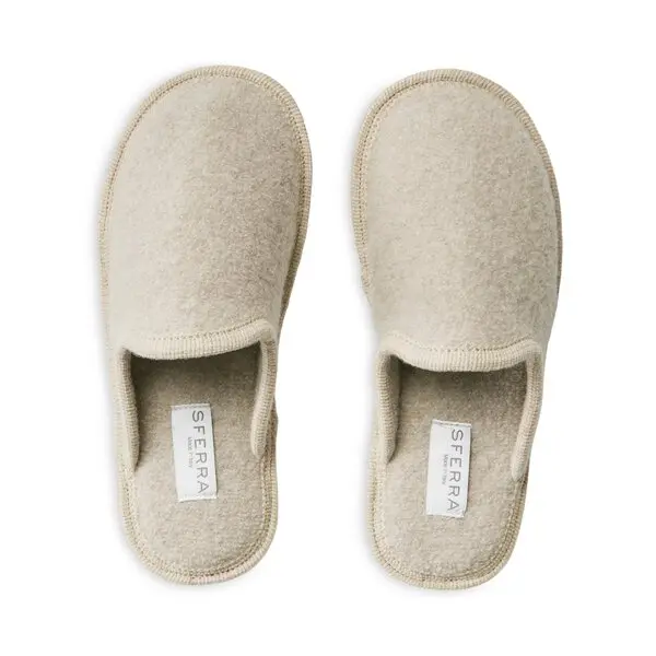 SFERRA Serena Slip-on Slippers - Beige