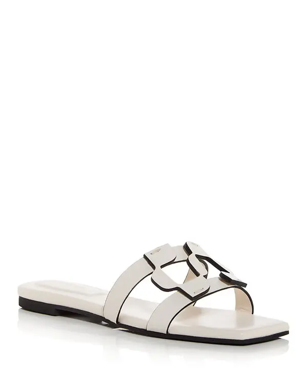 Simkhai Monogram Slide Sandals - Ivory