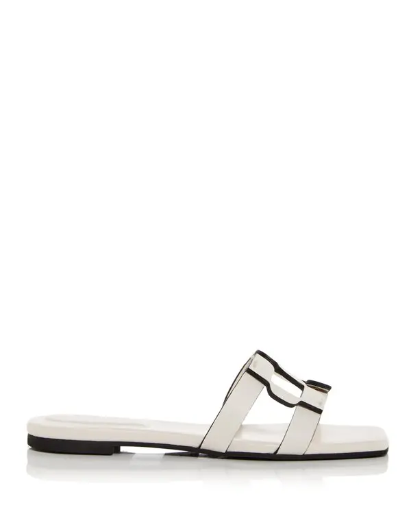Simkhai Monogram Slide Sandals - Ivory
