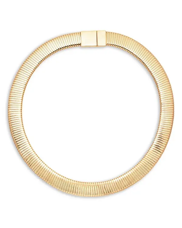 KENNETH JAY LANE Flat Collar Necklace - Gold