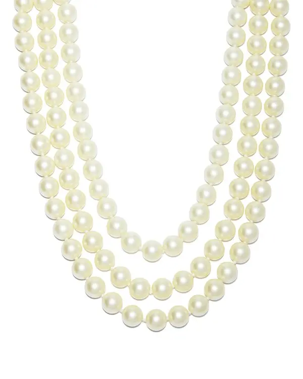 KENNETH JAY LANE Barbara Imitation Pearl Necklace - White