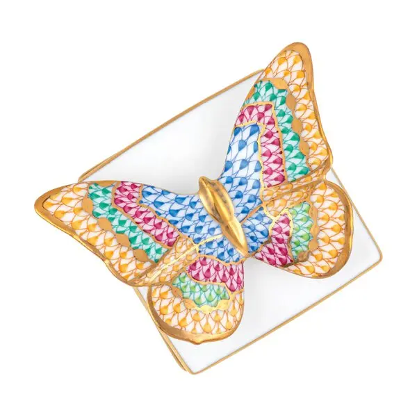 HEREND Porcelain Butterfly Box