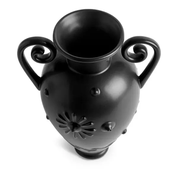 L'Objet Pantheon 11.5 Vase - Black