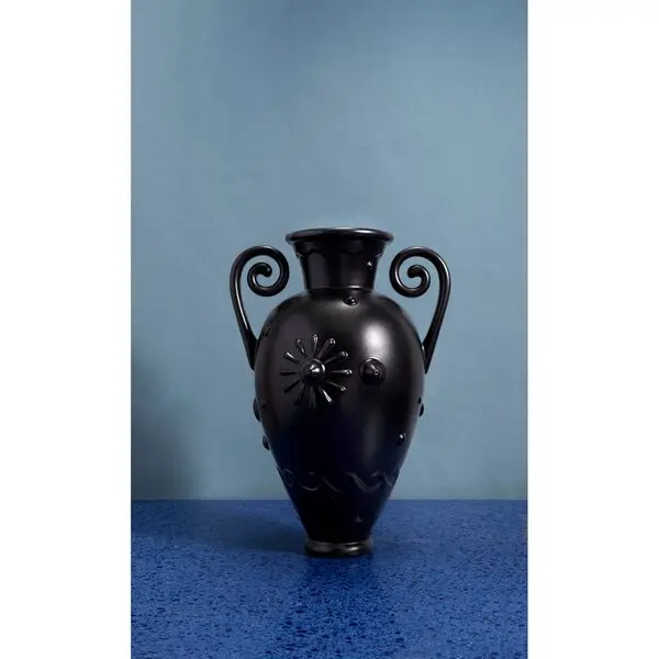 L'Objet Pantheon 11.5 Vase - Black