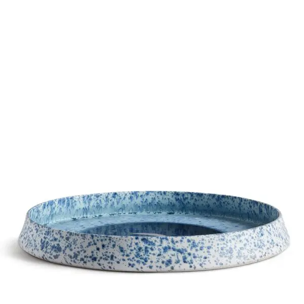 L'Objet Terra Round Platter - Blue