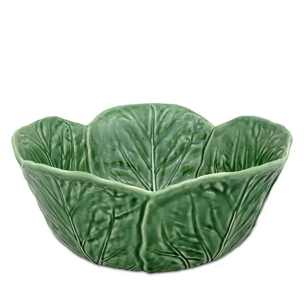 BORDALLO PINHEIRO Cabbage Salad Bowl, 115 Oz - Green