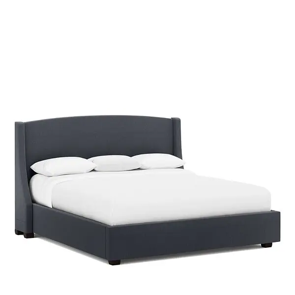 BERNHARDT Cooper Queen Bed With 54 Headboard - Charcoal Gray/b-