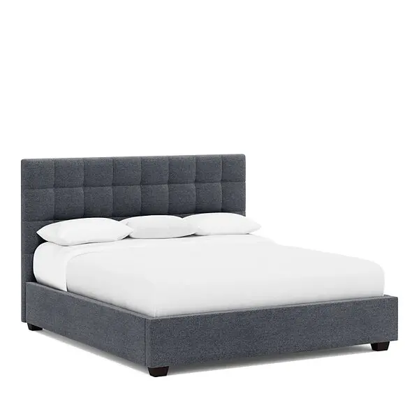 BERNHARDT Avery King Bed With 54.5 Headboard - Charcoal Gray/b-