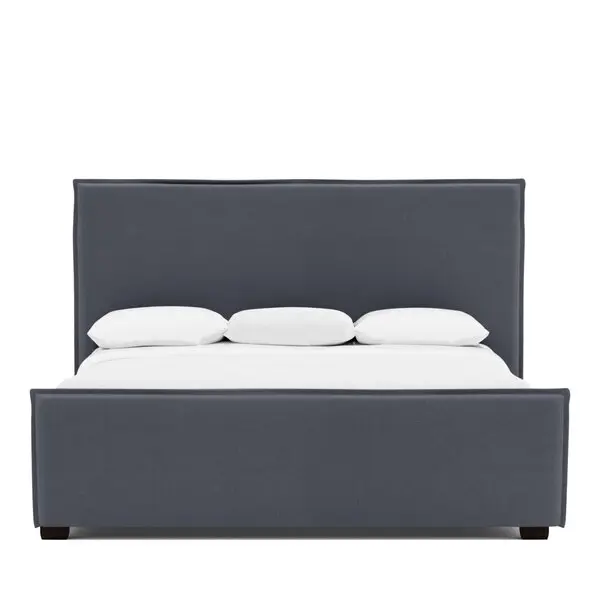 BERNHARDT Griffin Queen Bed With 59.75 Headboard - Charcoal Gray/b-