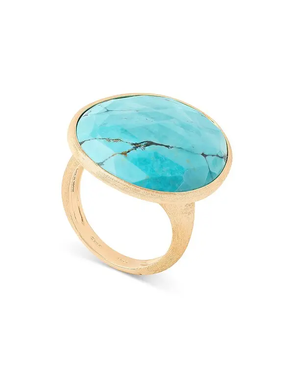 Marco Bicego 18k Yellow Gold Lunaria Ring - Turquoise/gold