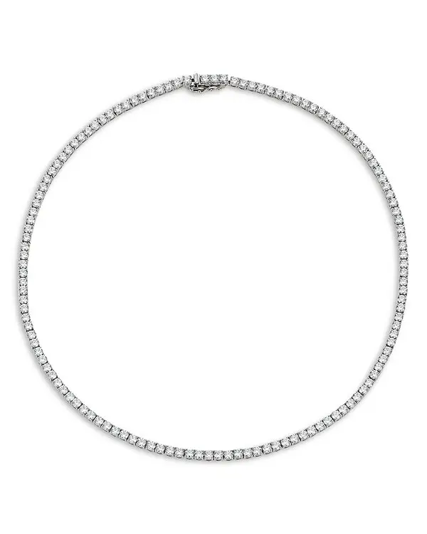 Nadri 3mm Cubic Zirconia Tennis Necklace - Silver