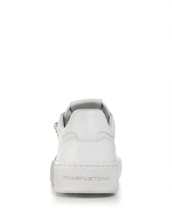 STUART WEITZMAN Courtside Pearl Sneakers - White