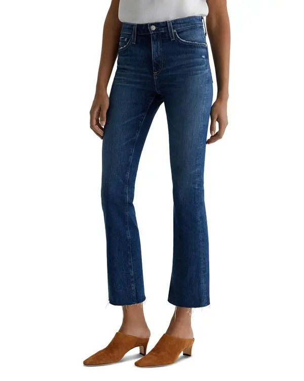 Ag High-rise Flare Ankle Jeans - Years Memory