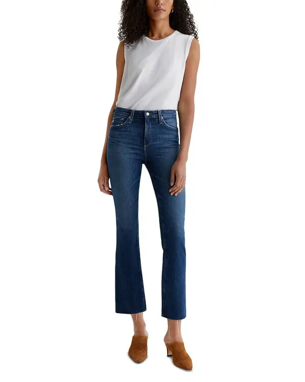Ag High-rise Flare Ankle Jeans - Years Memory