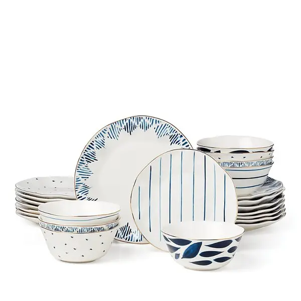 LENOX Bay 24-piece Dinnerware Set - Blue