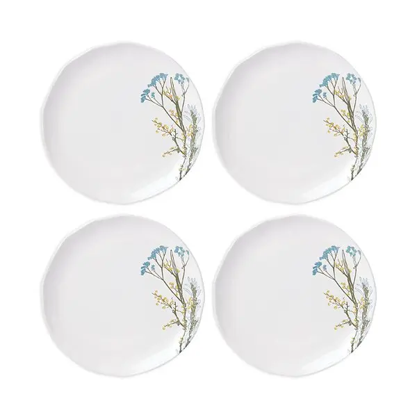 LENOX Wildflowers Dinner Plates, Set Of 4 - White