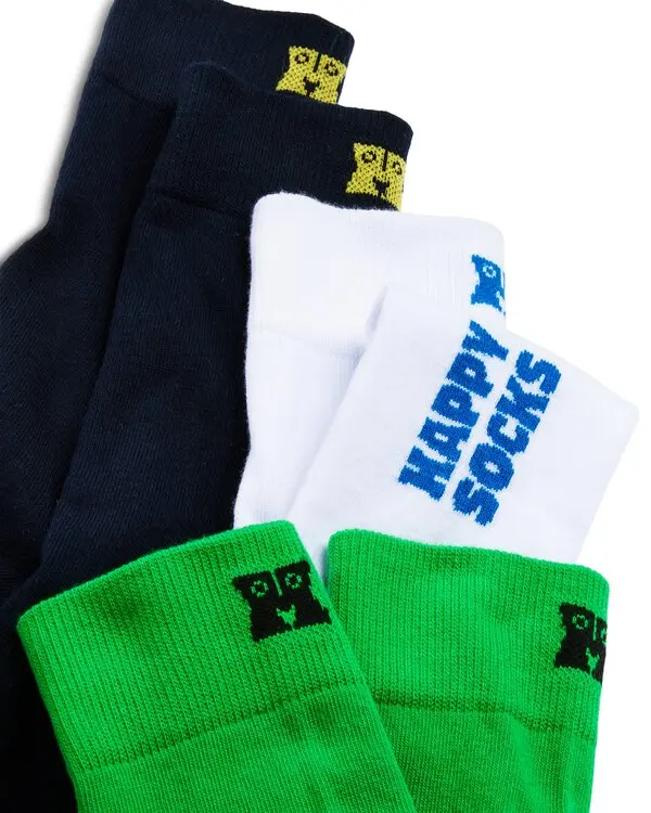 Happy Socks Assorted Solid Crew Socks 5-pack