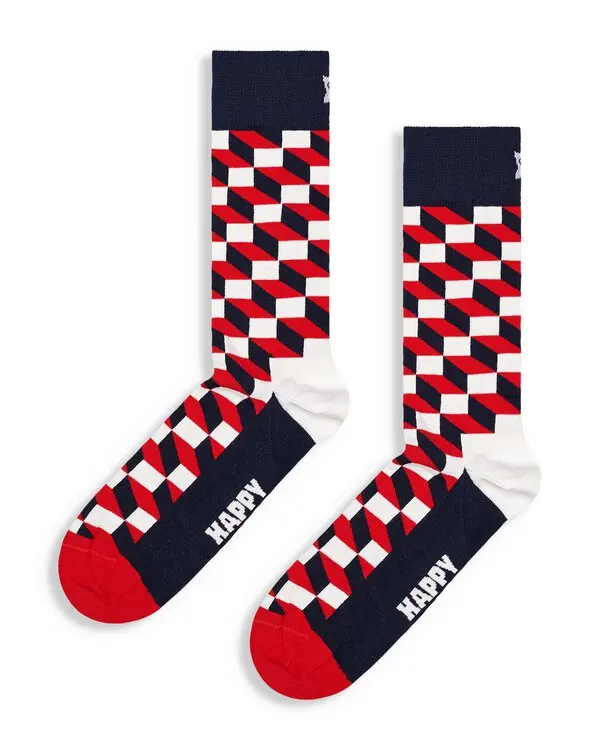 Happy Socks Classic Filled Optic Crew Socks Pack
