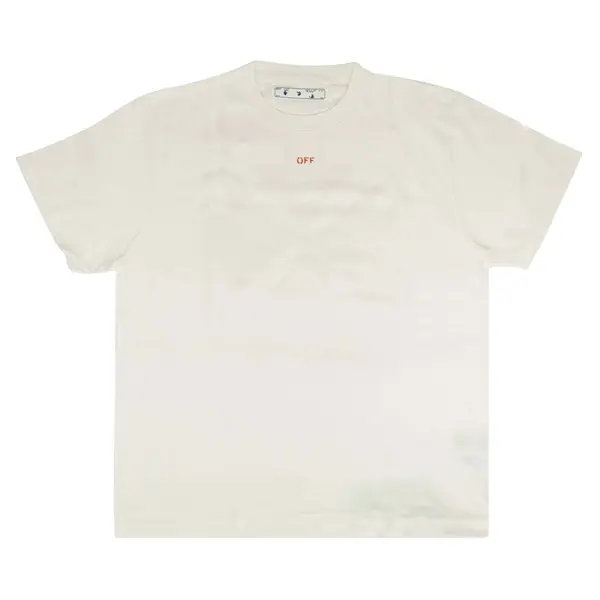 Off-White Stencil Logo T-shirt /red - White