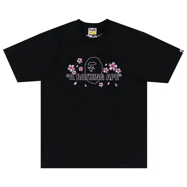 A BATHING APE Sakura Tee - Black