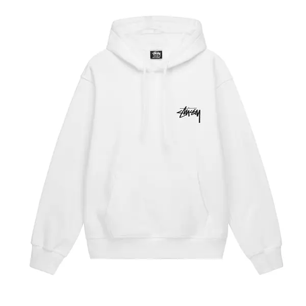 StÜssy 8 Ball Fade Hoodie - White