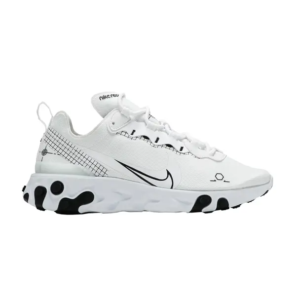Nike React Element 55 'schematic' Sneakers - White