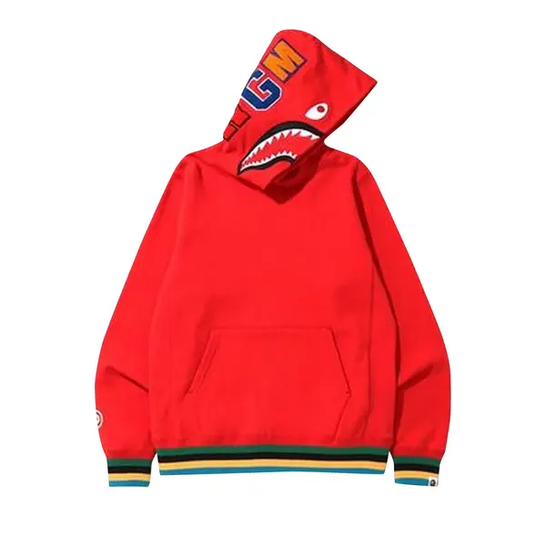 A BATHING APE Shark Line Rib Pullover Hoodie