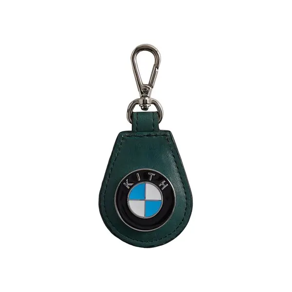 Kith For Bmw Leather Keychain - Green