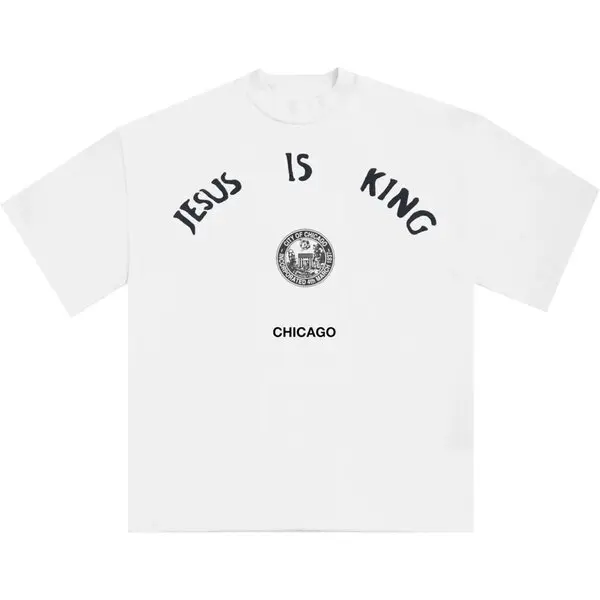 KANYE WEST Chicago Seal T-shirt - White