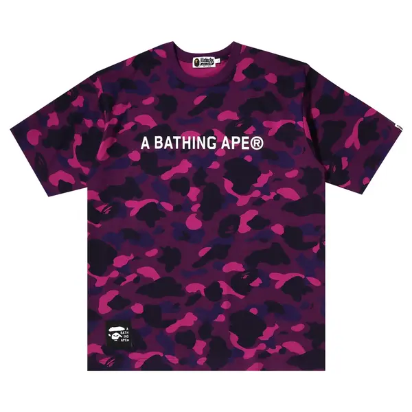 A BATHING APE Color Camo Shark Tee