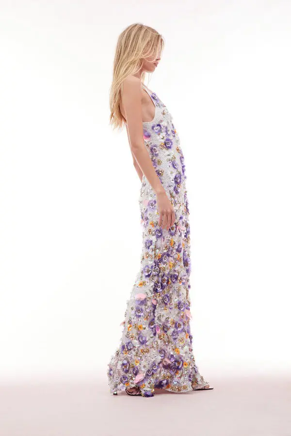 Loveshackfancy Hubbard Embellished Gown In Red - 25% Off | Editorialist