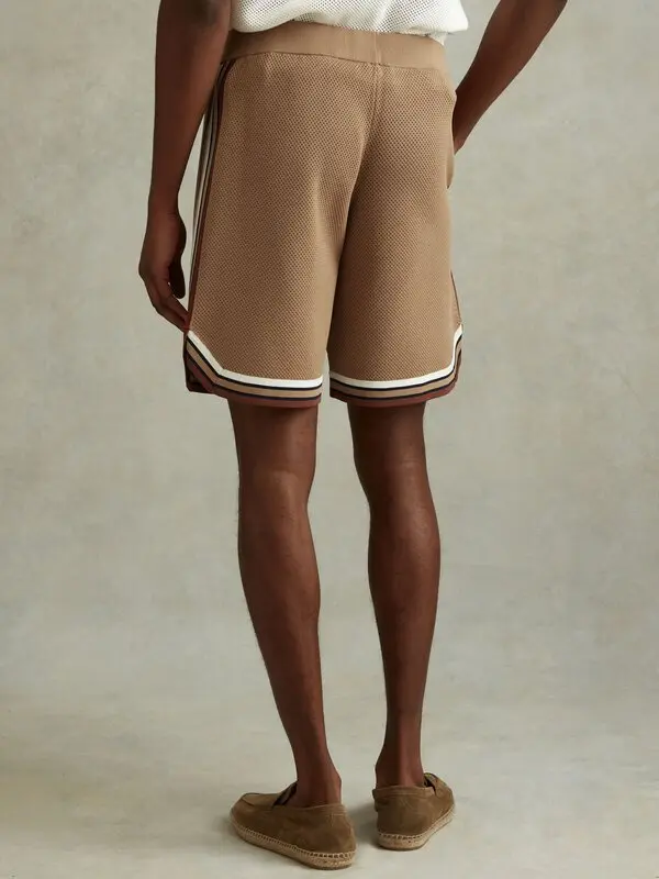 REISS Jack Knitted Elasticated Waist Shorts