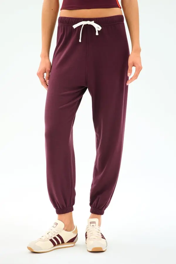 Splits59 Andie Oversized Fleece Track Pants - Andie Oversized Fleece Sweatpant