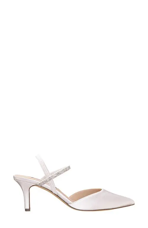 Nina Billie Slingback Pointed Toe Pumps - Ivory