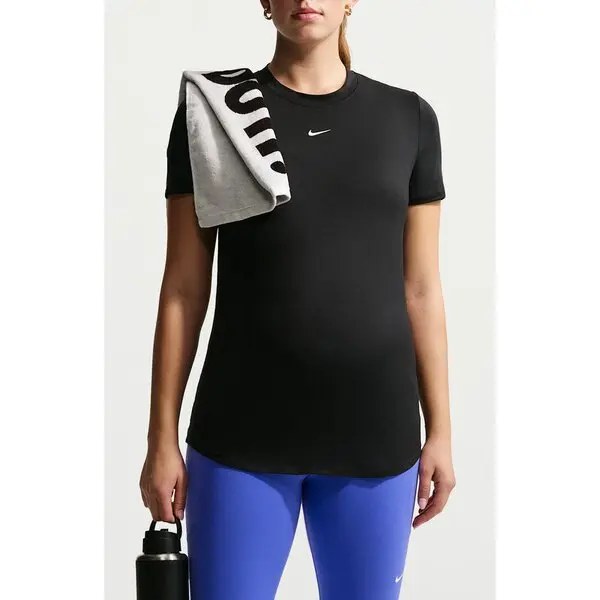 Nike Drill Performance Maternity Top - Black/white