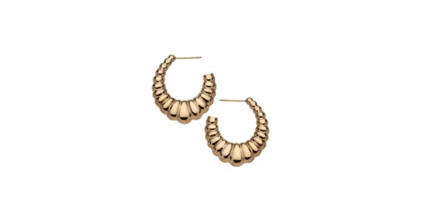 Jennifer Zeuner Jewelry Savannah 1.25" Hoop Earrings - One-color
