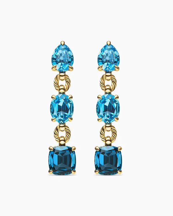 David Yurman Marbella Drop Earrings - Blue Topaz