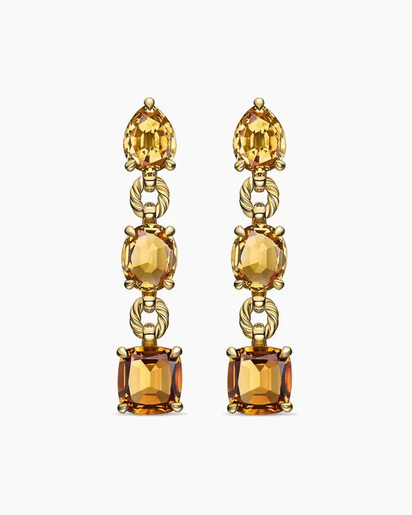 David Yurman Marbella Drop Earrings - Citrine