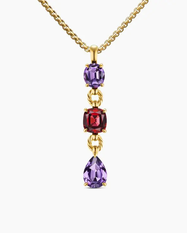 David Yurman Marbella Y Necklace - Amethyst