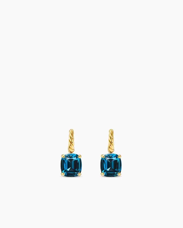 David Yurman Marbella Drop Earrings - Hampton Blue Topaz