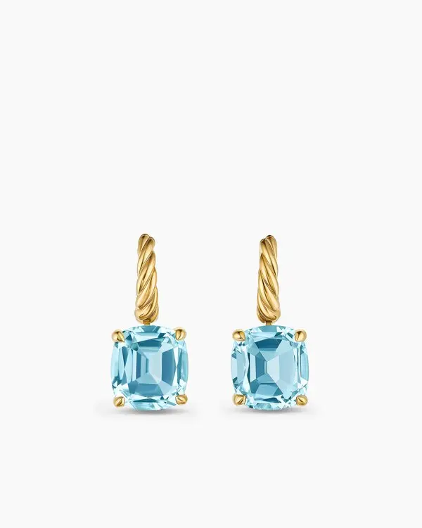 David Yurman Marbella Drop Earrings - Sky Blue Topaz