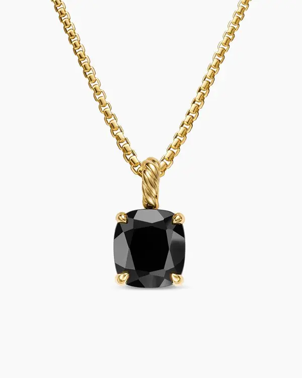 David Yurman Marbella Pendant In 18k Yellow Gold With - Black Onyx