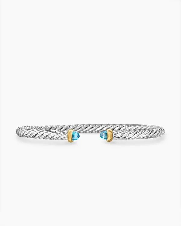 David Yurman Cable Flex Bracelet - Blue Topaz