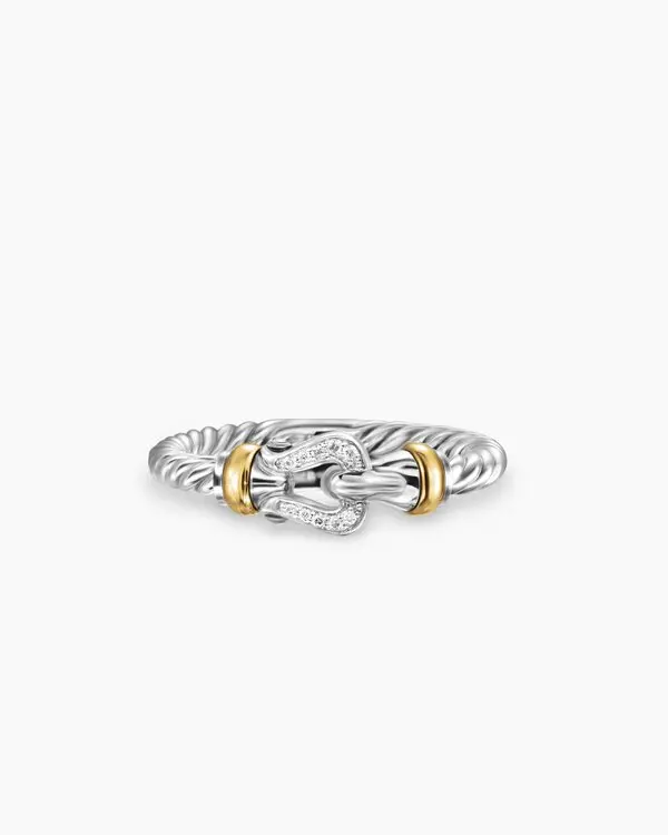 David Yurman Petite Buckle Ring - Diamond