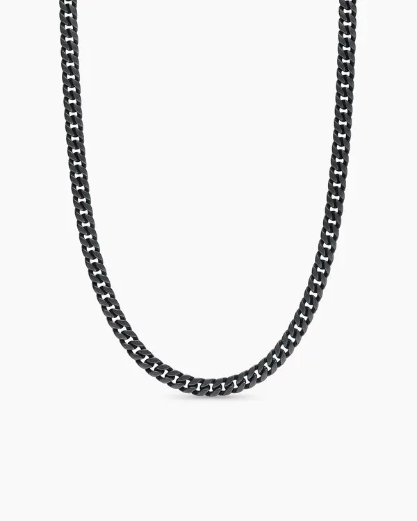 David Yurman Curb Chain Necklace - Black Titanium
