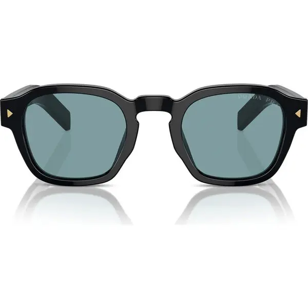 Prada 52mm Polarized Sunglasses - Black