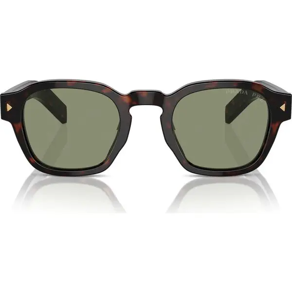 Prada 52mm Polarized Sunglasses - Green